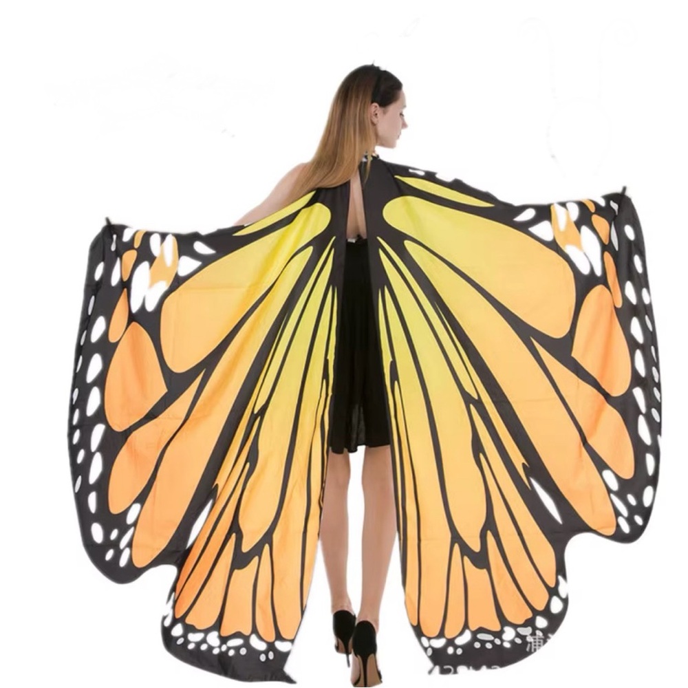 Monarch Butterfly Wing Costumes Cape Shawl Halloween … - Gem